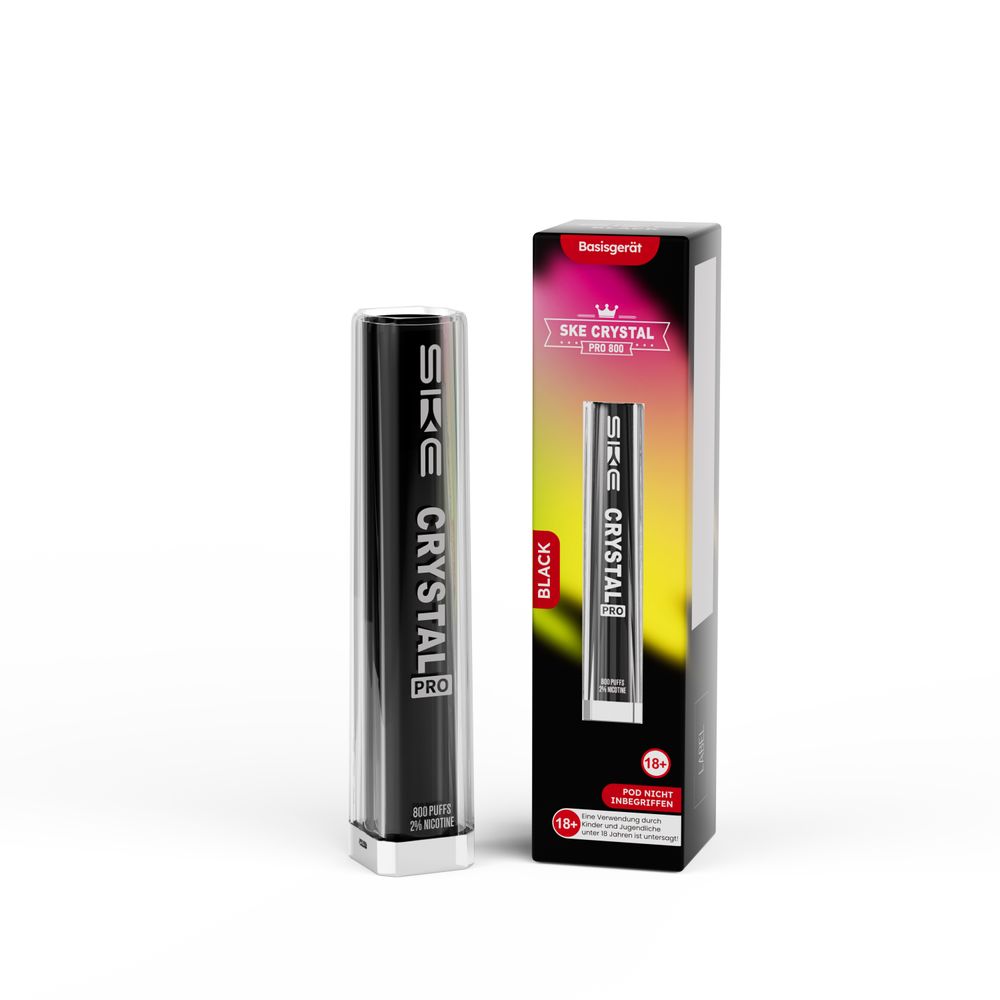SKE Crystal Pro 800 - Pod Kit - Farbe: Black | 24vapestore.de