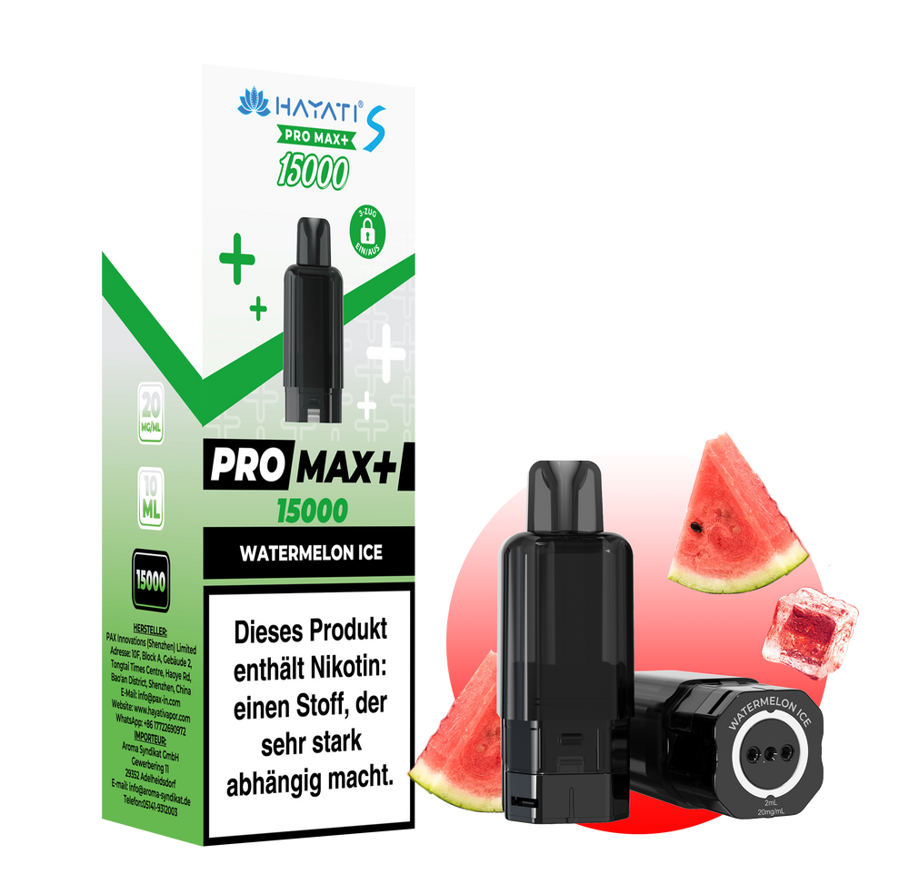 Hayati Pro Max+ 15K Pod Watermelon Ice | 24vapestore.de