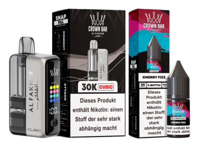 Al Fakher Cubic 30K Matt Black Kit | 24vapestore.de