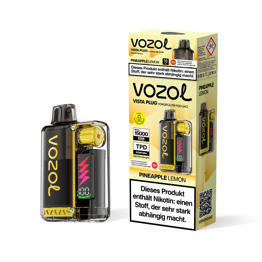 Vozol Vista Plug Starterkit - Pineapple Lemon - 20mg Nikotin ...