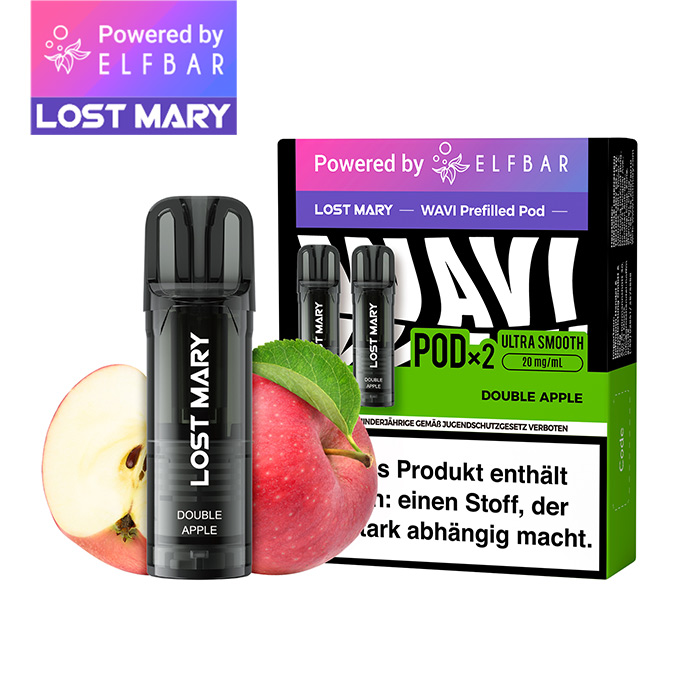 ELFBAR LOST MARY WAVI Double Apple 20mg Nikotin 2er Pack | 24vapestore.de