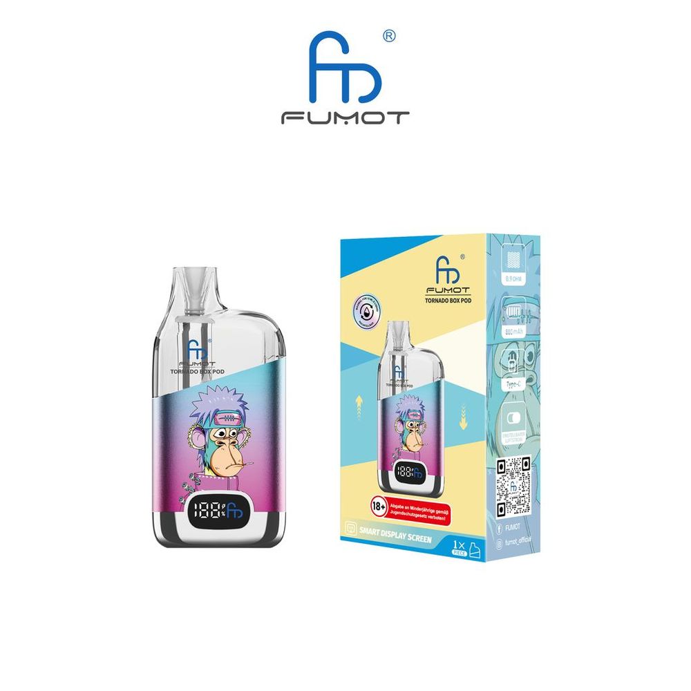 Fumot Tornado Box Pod Kit - Farbe: Blue Pink | 24vapestore.de