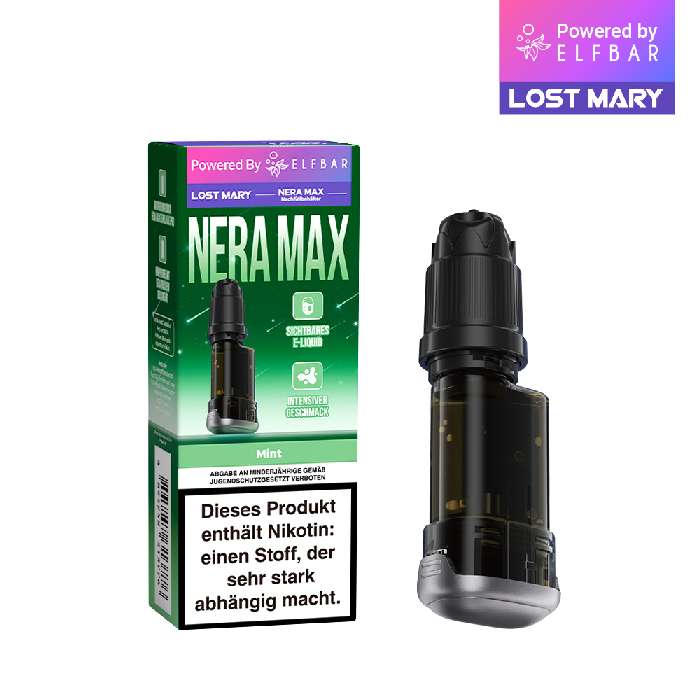ELFBAR LOST MARY NERA MAX Refill Container Mint | 24vapestore.de